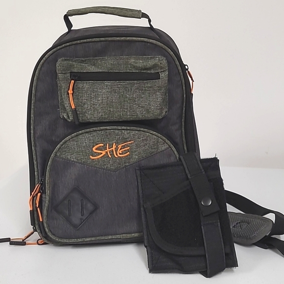 SHE | Bags | Excellent Condition She Outdoor Backpack With Velcro ...